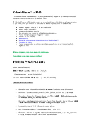 El videotelefono de acn | PDF