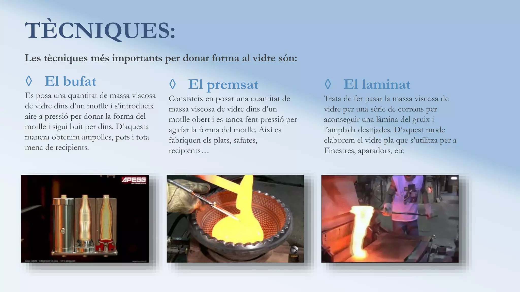 El vidre y el plastic | PPT