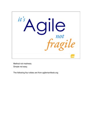 Agile | PDF