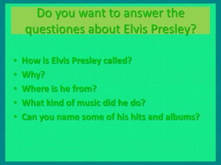 The Story of Elvis Presley | PPT