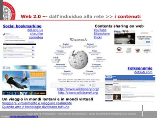 Elvis Mazzoni - Il web 2.0 e l‘apprendimento collaborativo | PPT