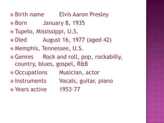 Elvis presley | PPTX