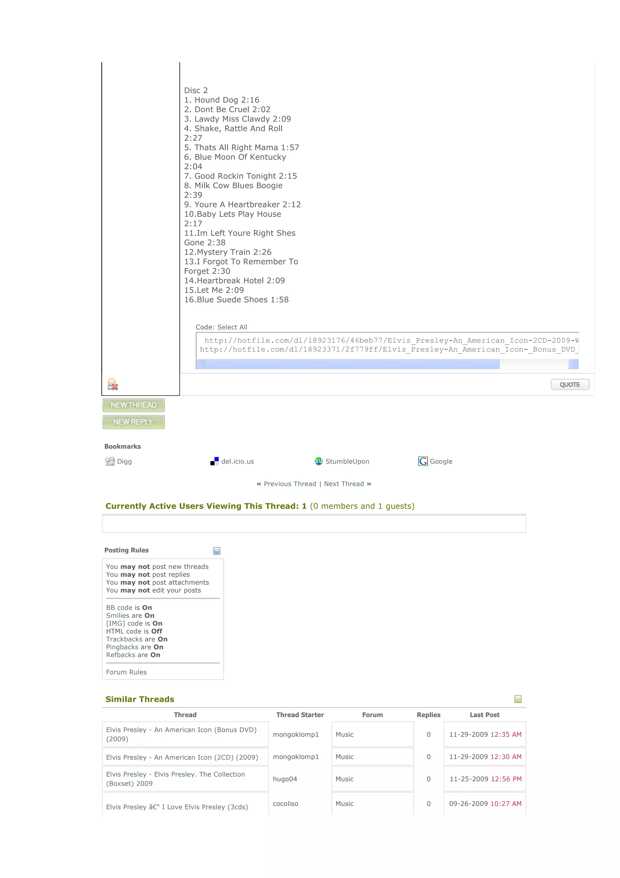 Elvis Presley An American Icon 2 C Ds 2009 | PDF