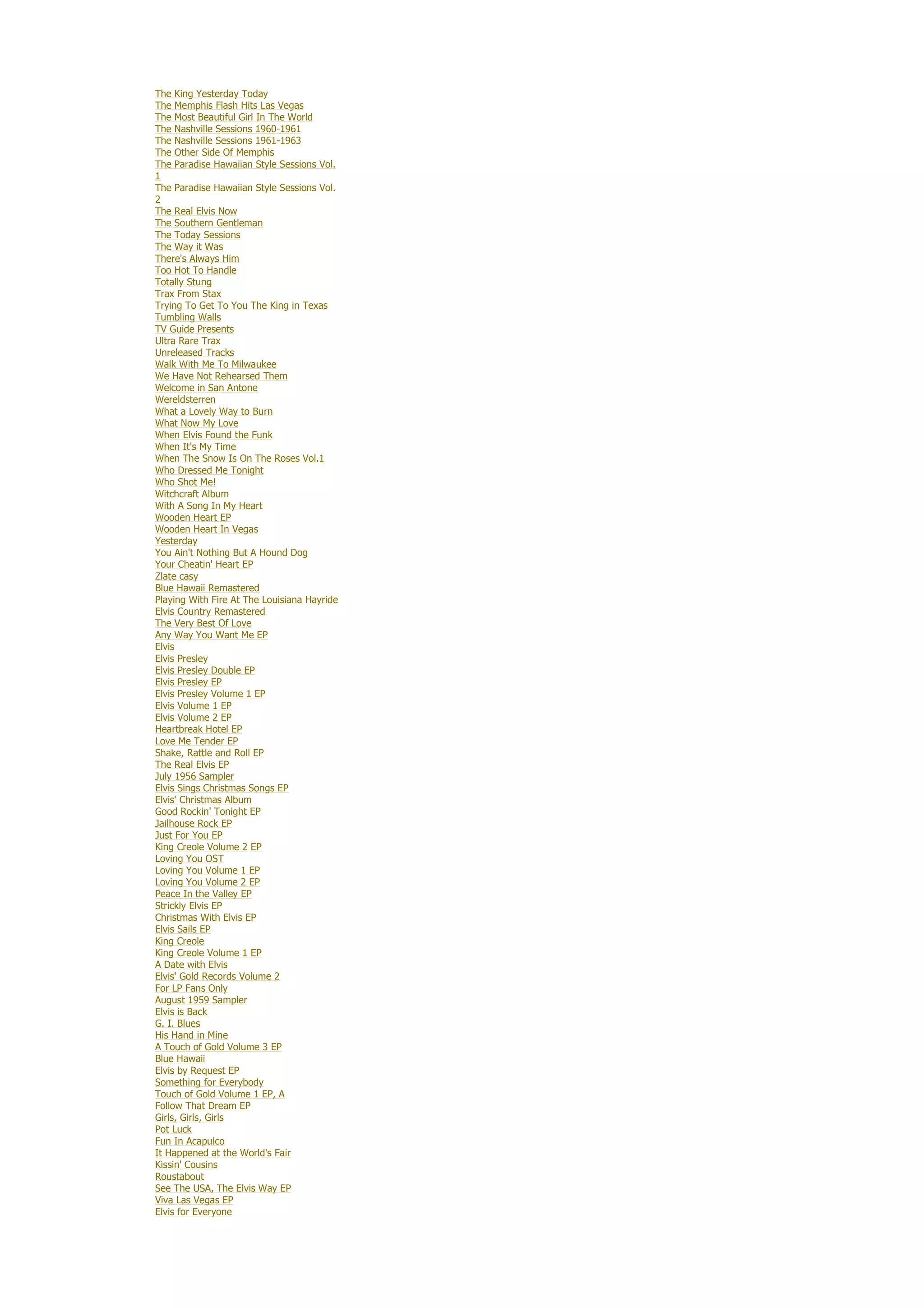 Elvis Presley La Legende Romantique 1967 70 Bmg France 1998 | PDF