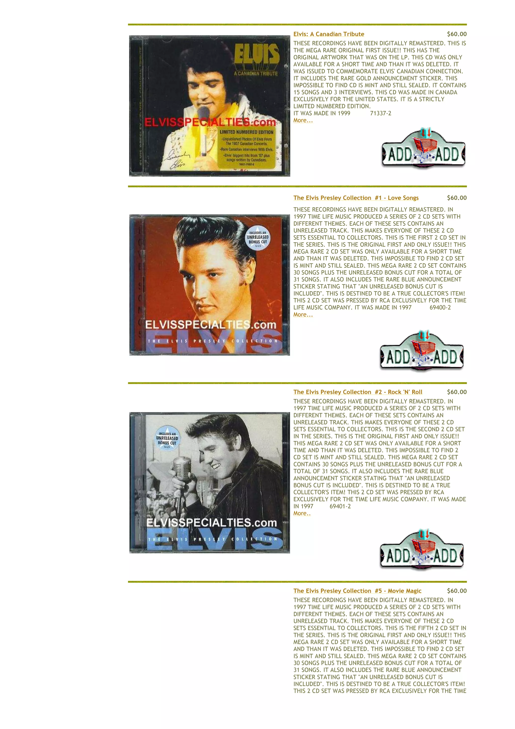 Elvis Presley Special | PDF