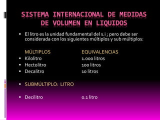 El volumen | PPTX