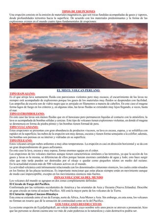 EL VULCANISMO GEOGRAFÍA 5TO II BIM..docx