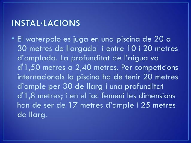 El waterpolo Treball | PPT