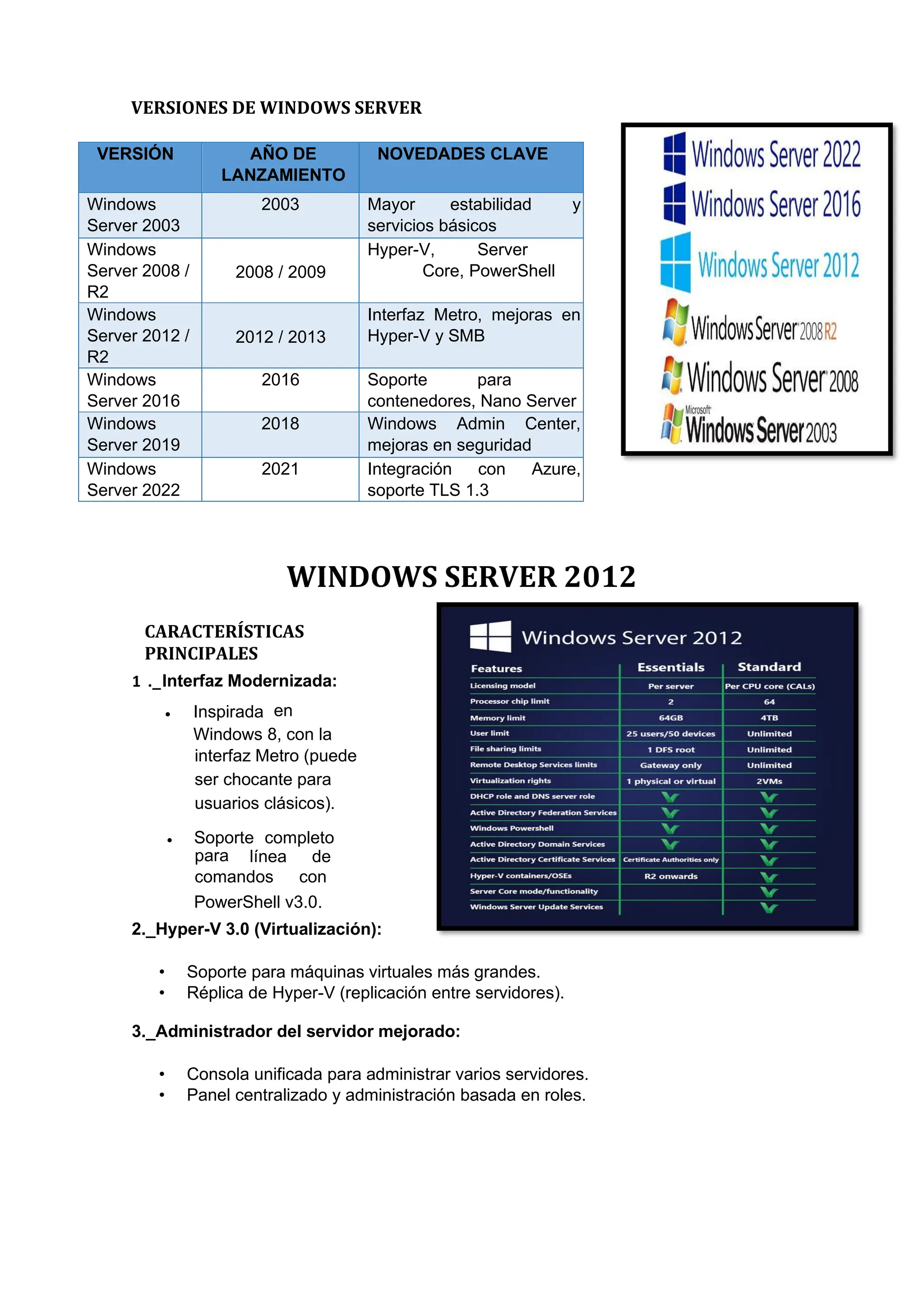 EL WINDOWS SERVER Y SUS BENEFICIOS .pdf. | PDF