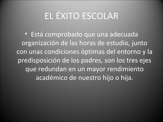 El éxito escolar | PPS