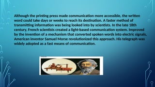 advance communication system electronics | PPTX
