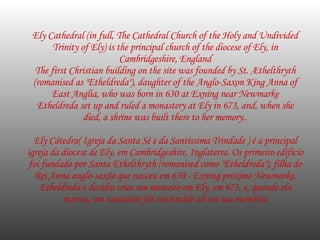 Ely Cathedral | PPT