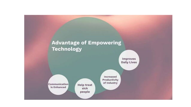 Advantages and Disadvantages of Empowering Technology | PPT