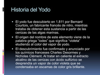El yodo | PPTX
