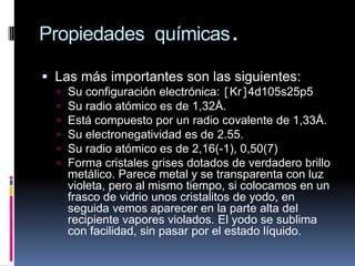 El yodo | PPTX
