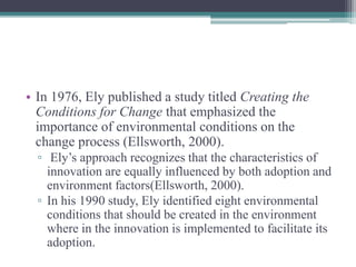 Ely's conditions of change | PPTX