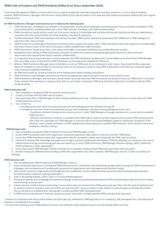 TRiM Manager Course | PDF | Resume Writing and Advice | Job Search