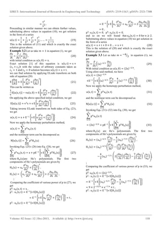 Elzaki transform homotopy perturbation method for | PDF