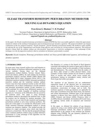 Elzaki transform homotopy perturbation method for (2) | PDF