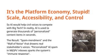 AI is not your mum (Slides Political Tech Summit Berlin 2026) | PPTX