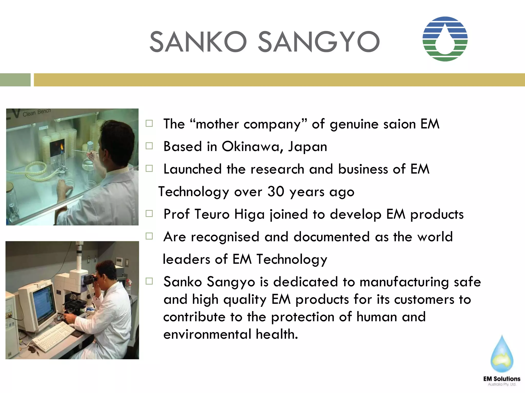 EM - Effective Microbes | PPT | Agriculture | Industries