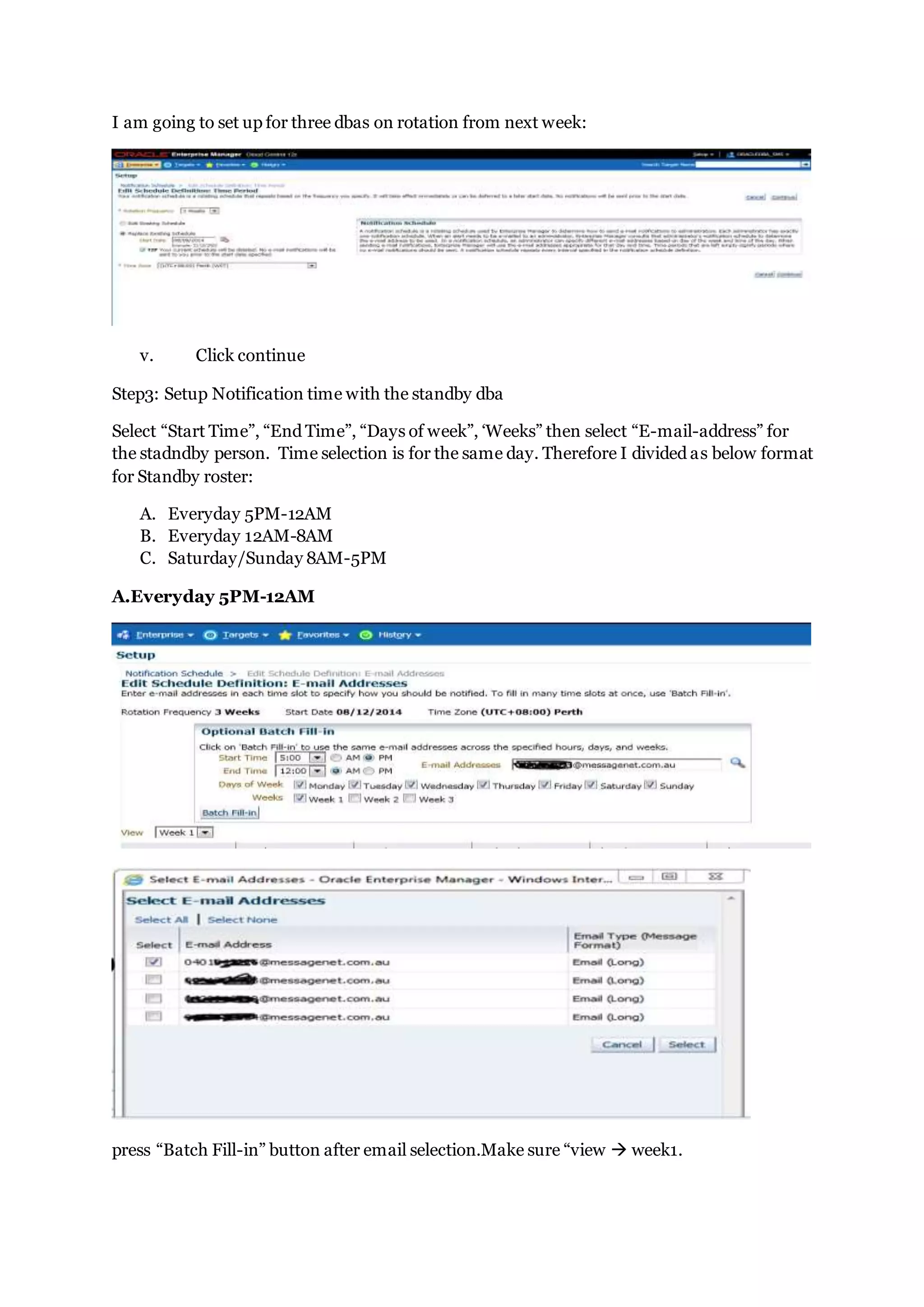 SMS notification setup using EM12c | PDF