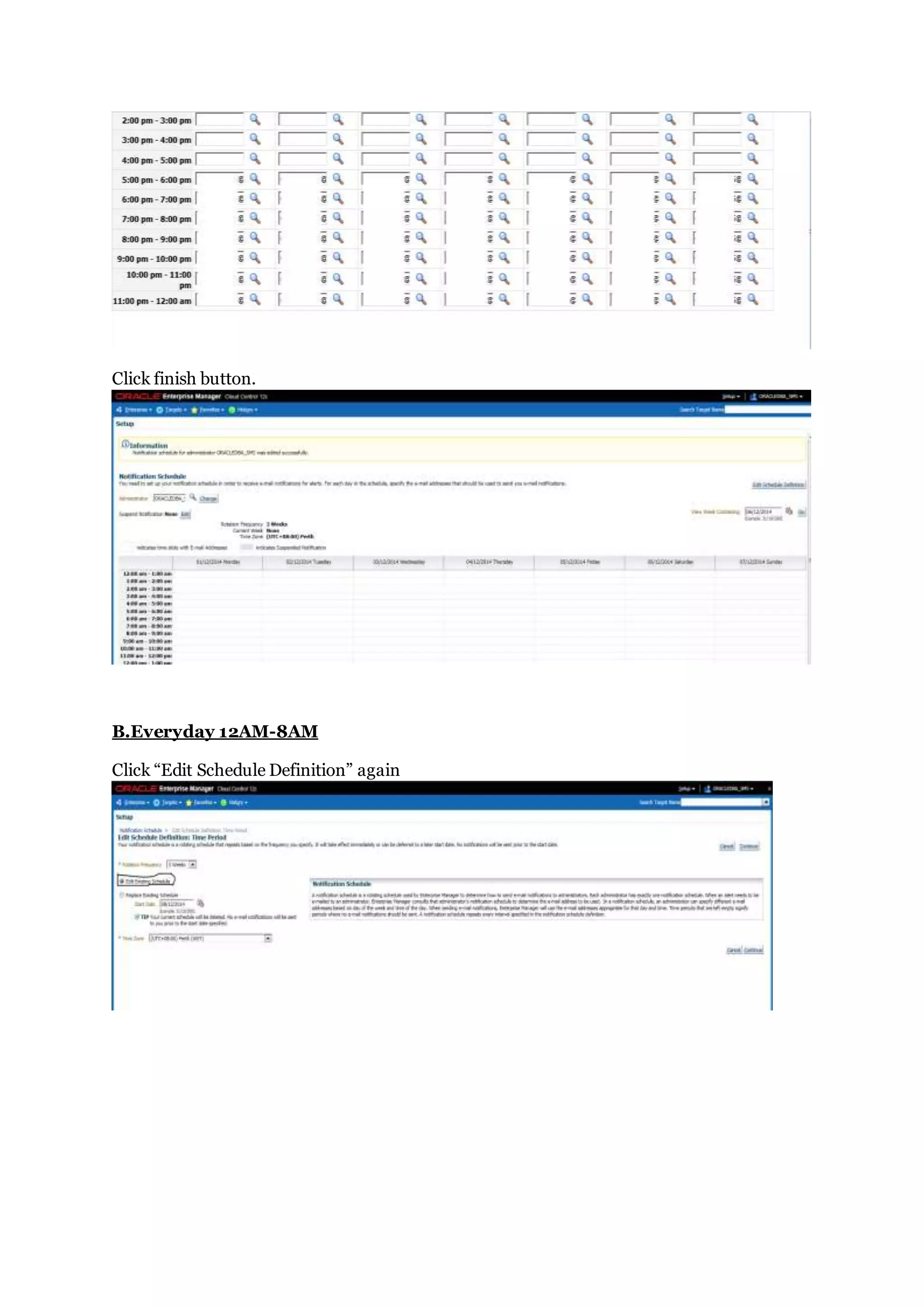 SMS notification setup using EM12c | PDF