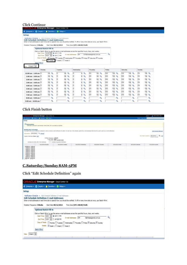 SMS notification setup using EM12c | PDF