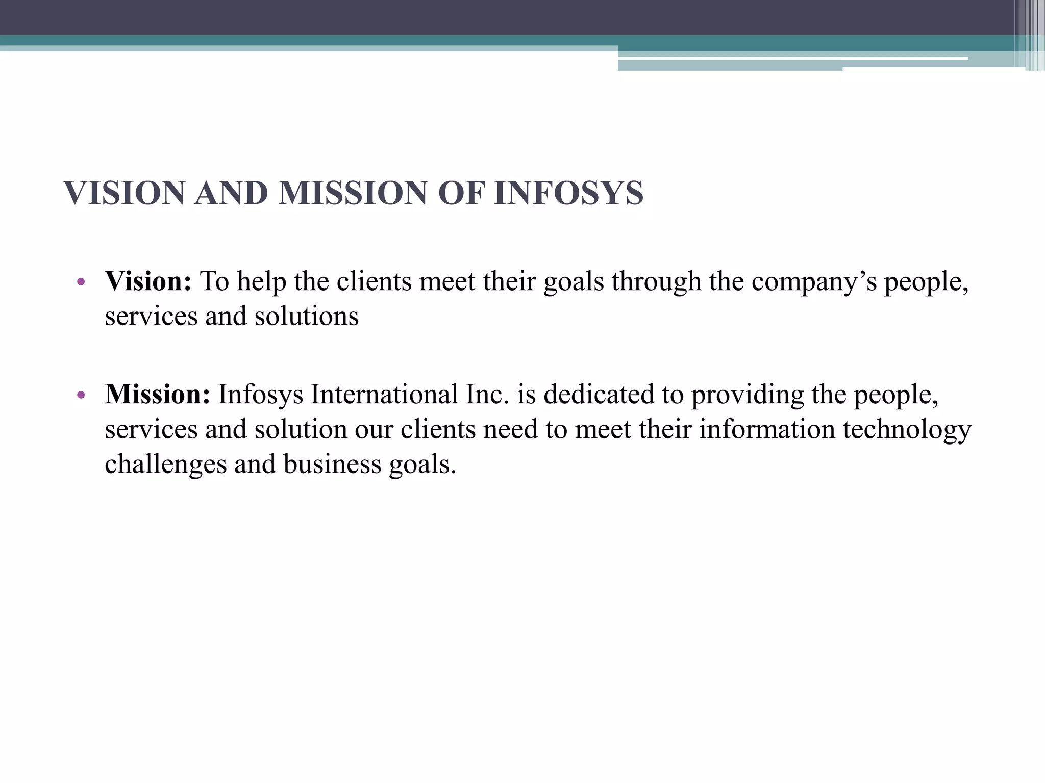 overview of infosys co | PPT