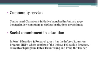 overview of infosys co | PPT