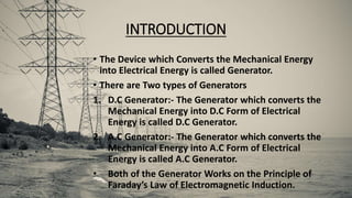 PPT on DC GENERATORS related to basic electrical engineering class | PPTX