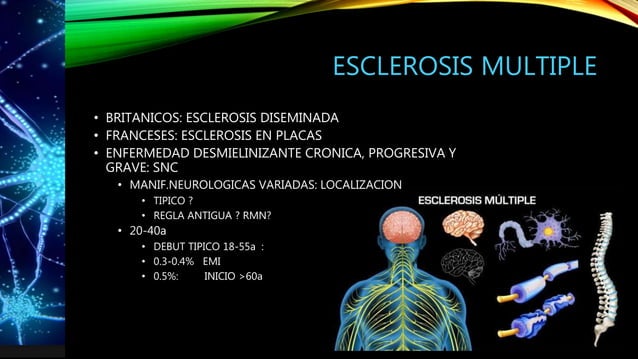 ESCLEROSIS MULTIPLE: EPIDEMIOLOGIA Y DIAGNOSTICO | PPT