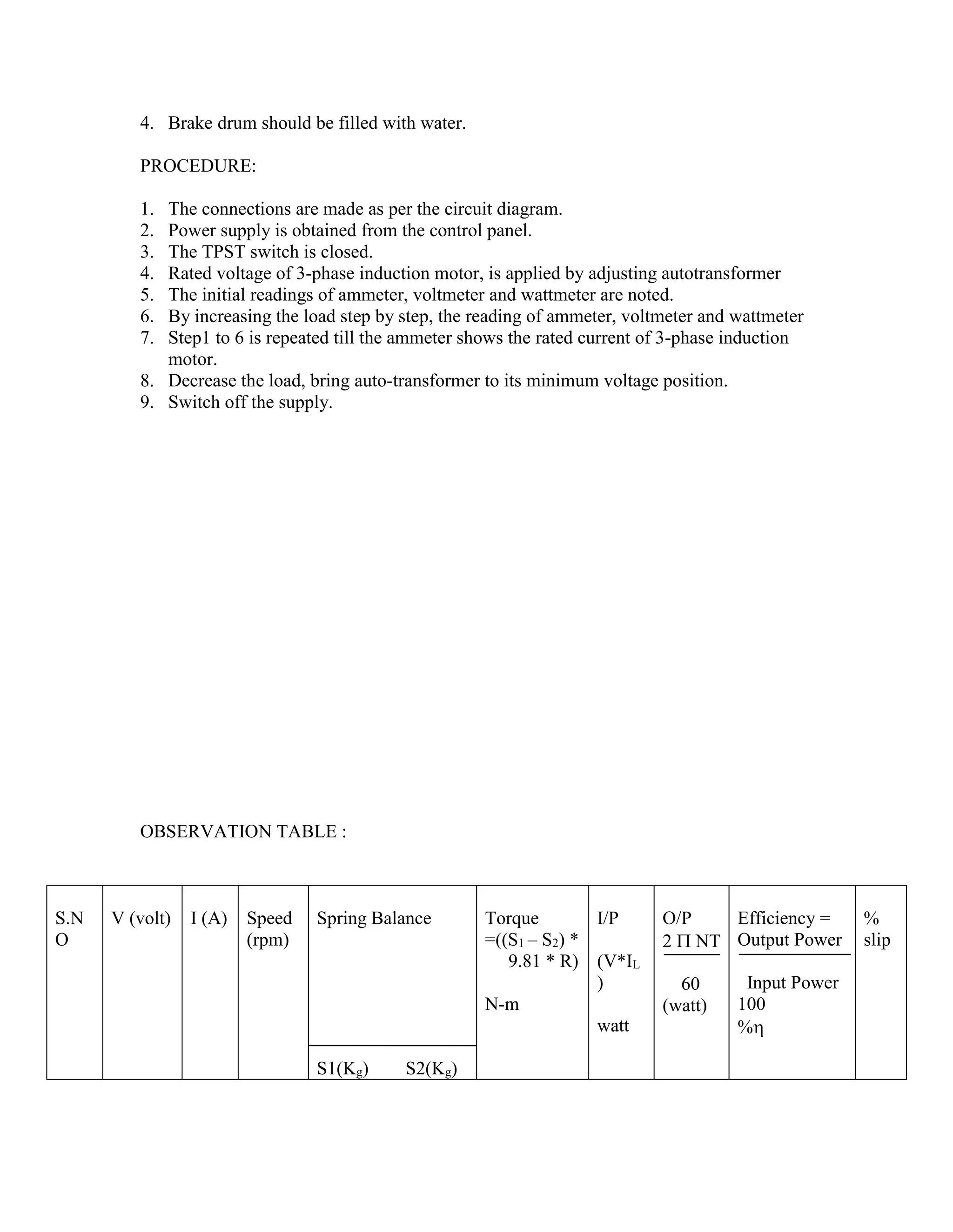 EM-2 LAB MANUAL induction motors and alternators | PDF