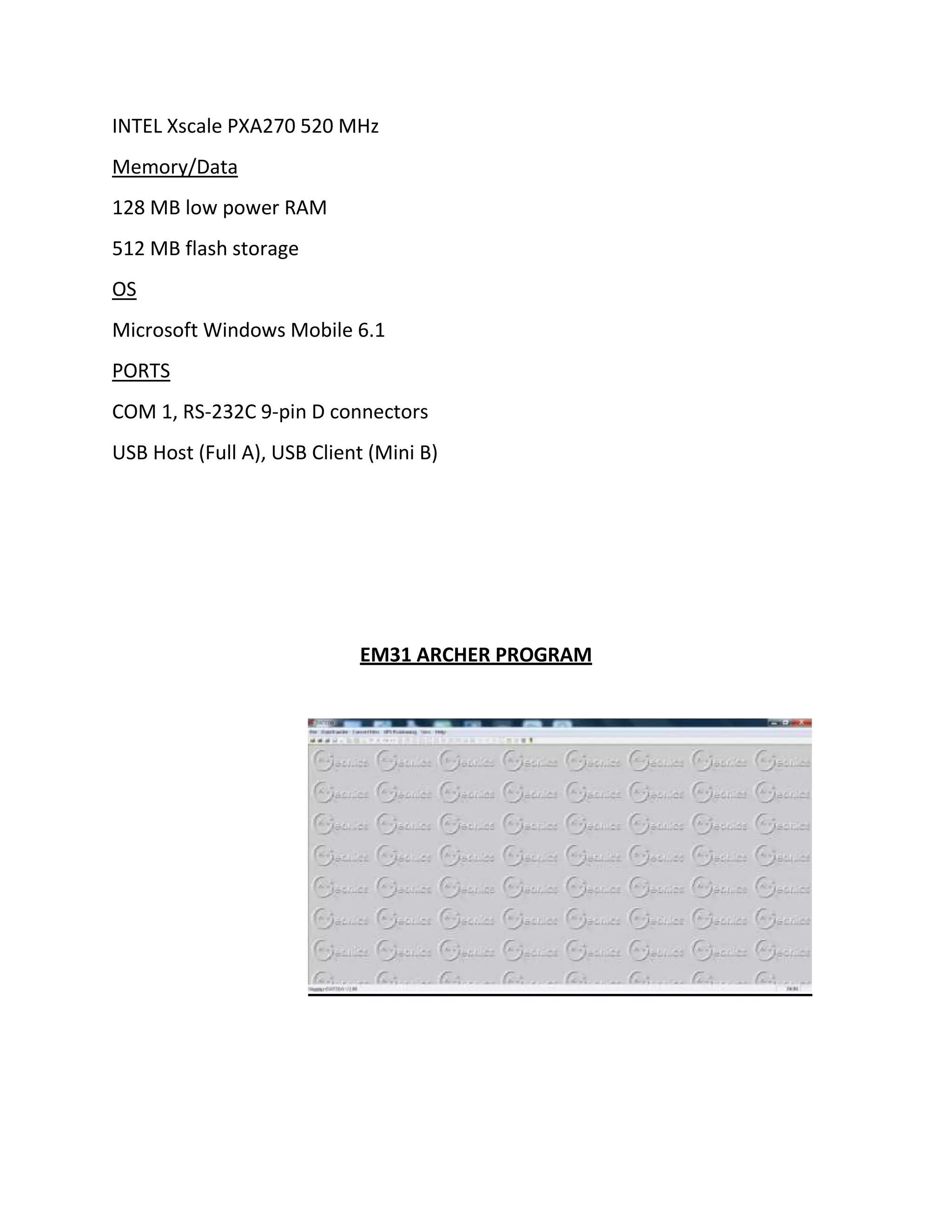 EM31-MK2 Quick Setup Summary | DOCX