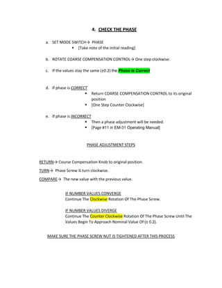 EM31-MK2 Quick Setup Summary | DOCX