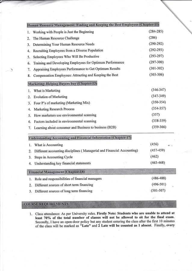 Em 501 introduction to business-course outline | PDF | Business ...