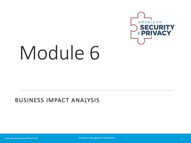 EM - BIA - Module 6 Powerpoint Presentation | PPTX