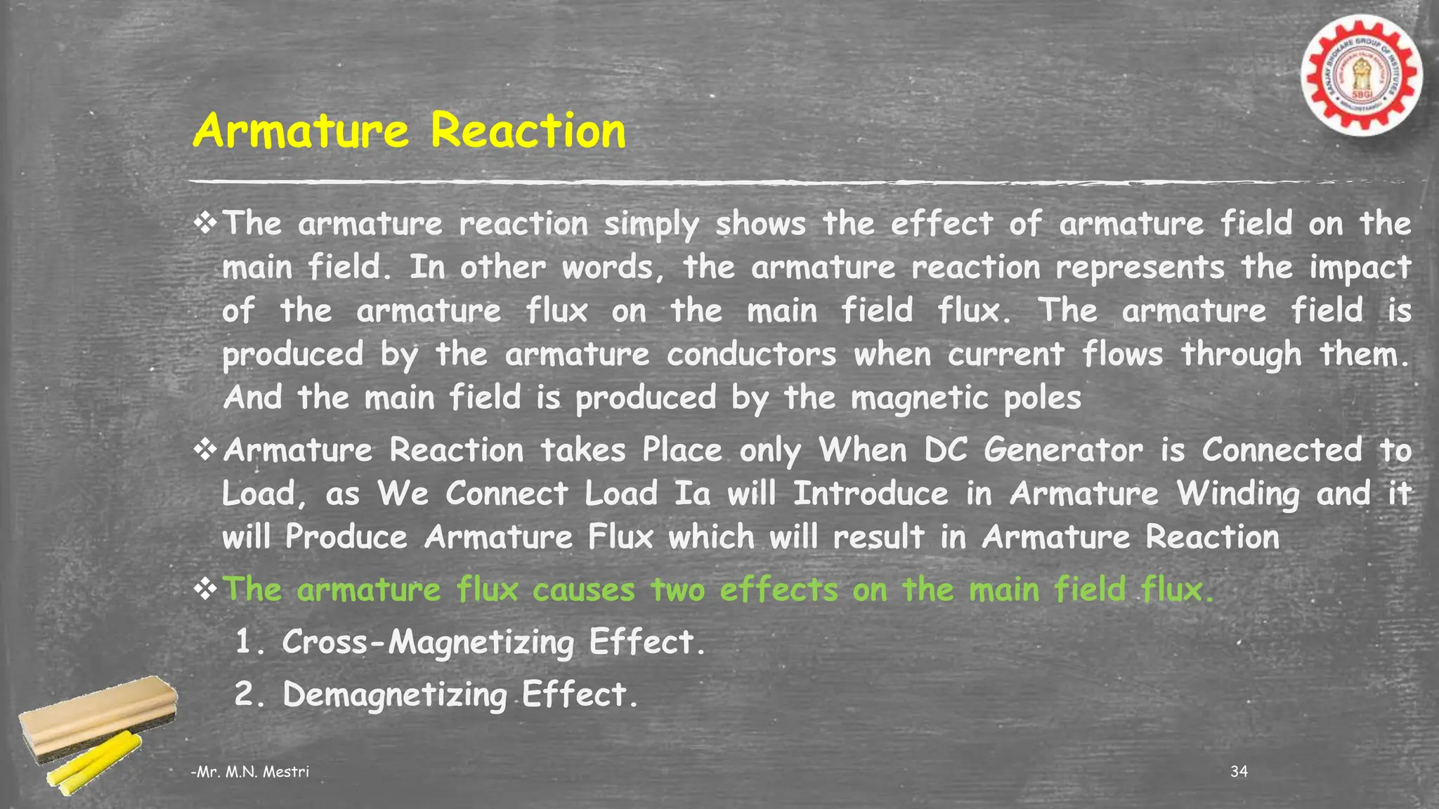 EM-I 4th Chapter DC Generator basic concepts | PPT