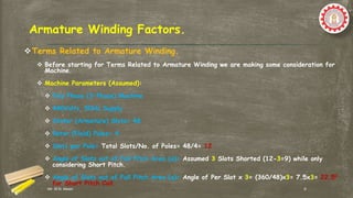 EM-II 2nd Chapter on Armature (Stator) Windings | PPTX