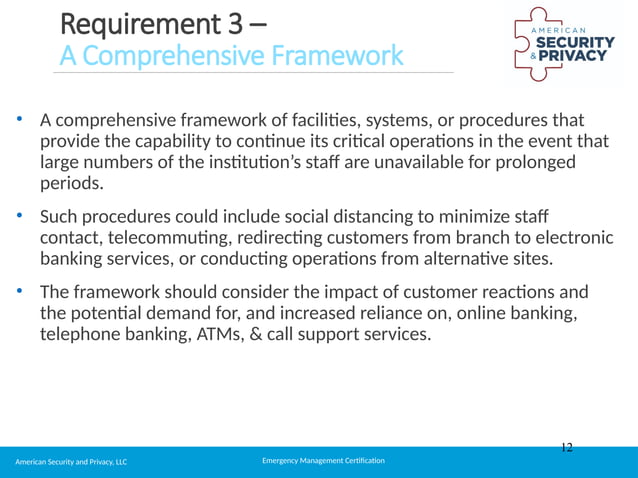 EM - Pandemic Preparedness - Module 8 Powerpoint Presentation | PPT