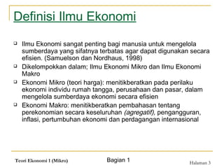 [EM-Safrida] Pendahuluan Teori Ekonomi Mikro | PPT