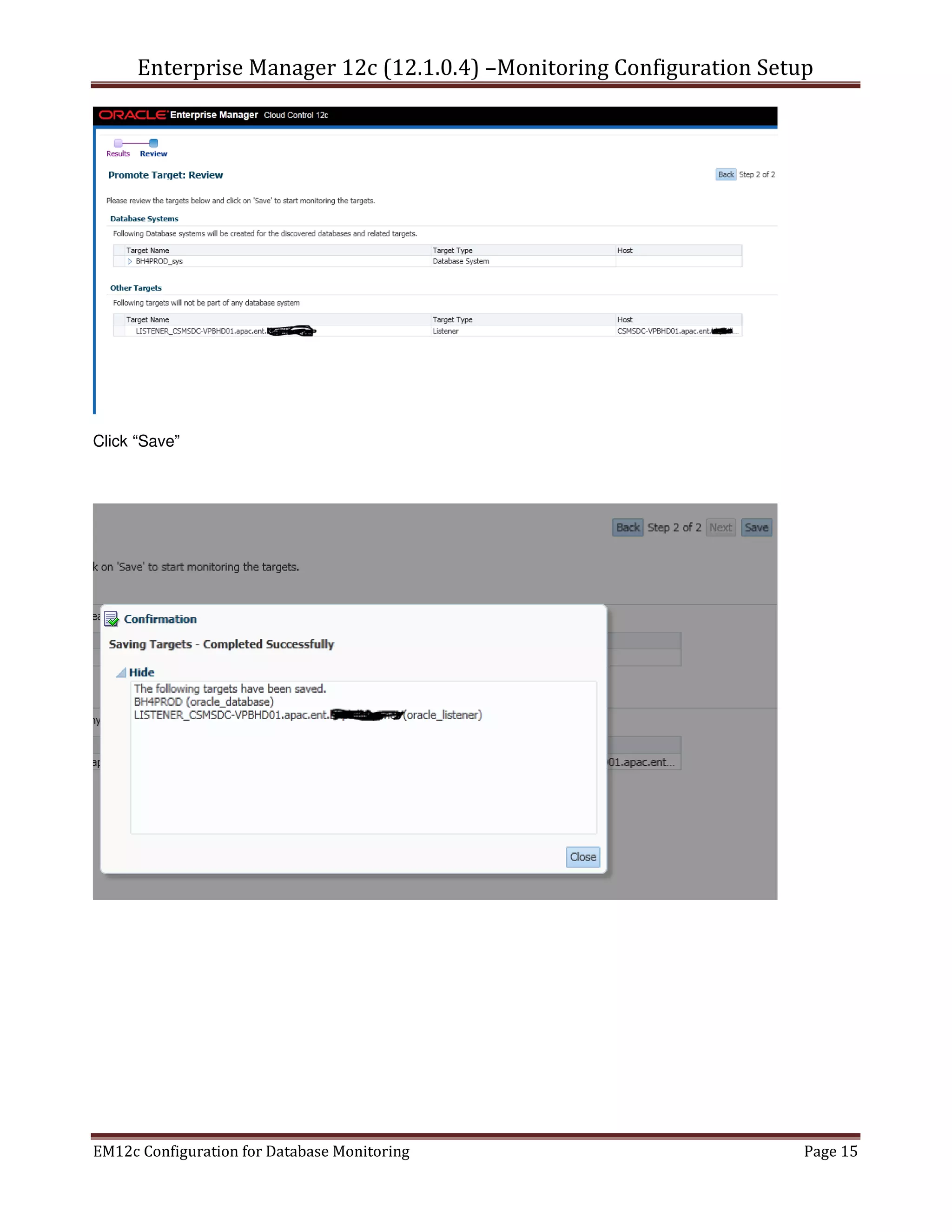 EM12c Configuration Setup - Step by Step | PDF