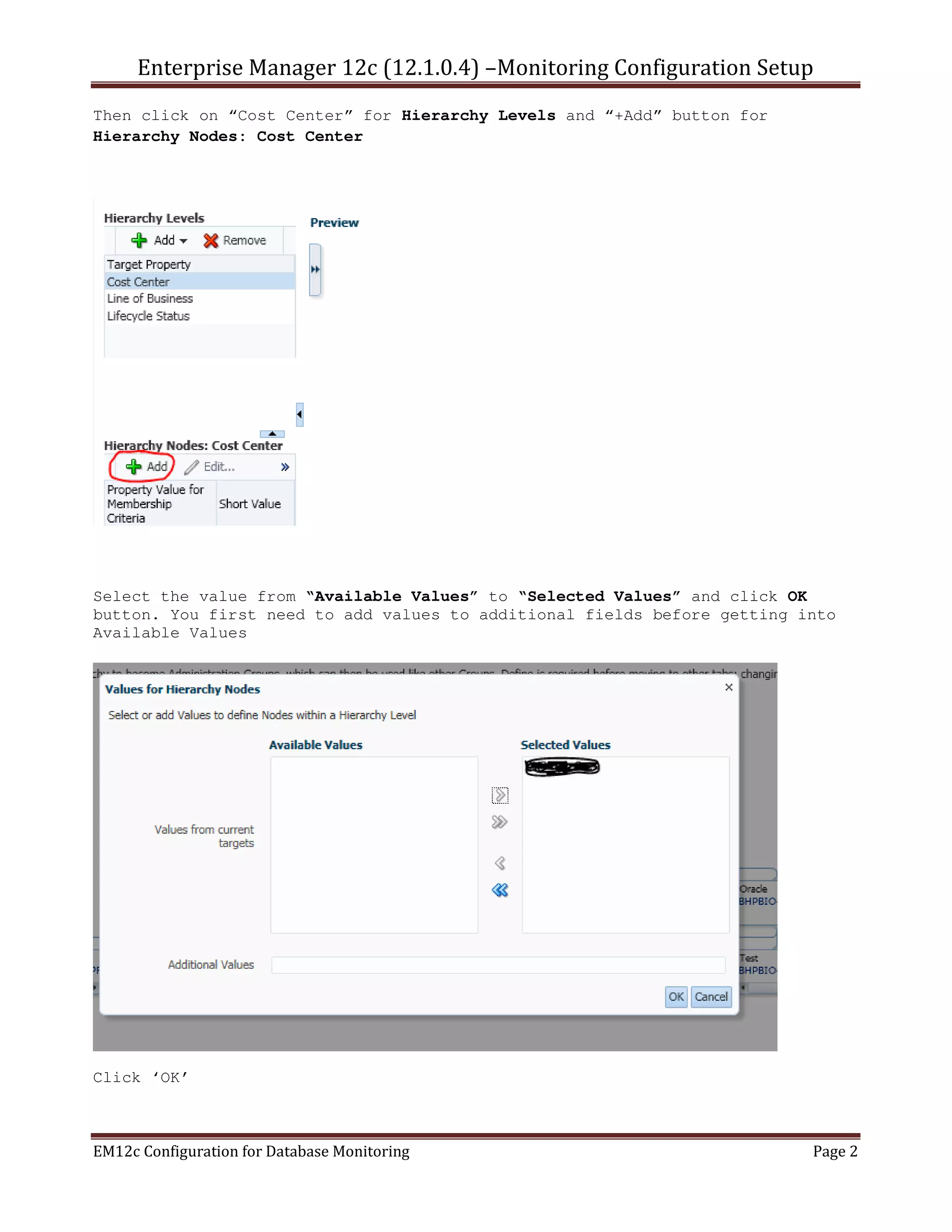 EM12c Configuration Setup - Step by Step | PDF