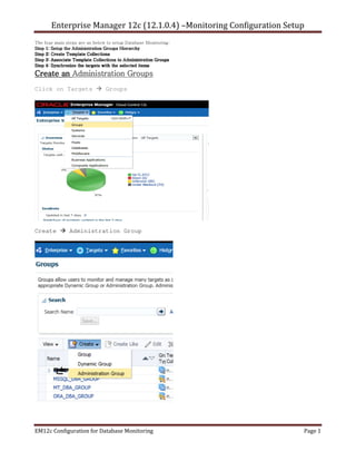 EM12c Configuration Setup - Step by Step | PDF