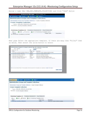 EM12c Configuration Setup - Step by Step | PDF