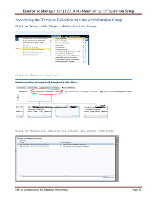EM12c Configuration Setup - Step by Step | PDF