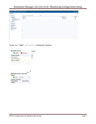EM12c Configuration Setup - Step by Step | PDF