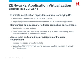 Virtual Desktop Infrastructure with Novell Endpoint Management Solutions | PPT