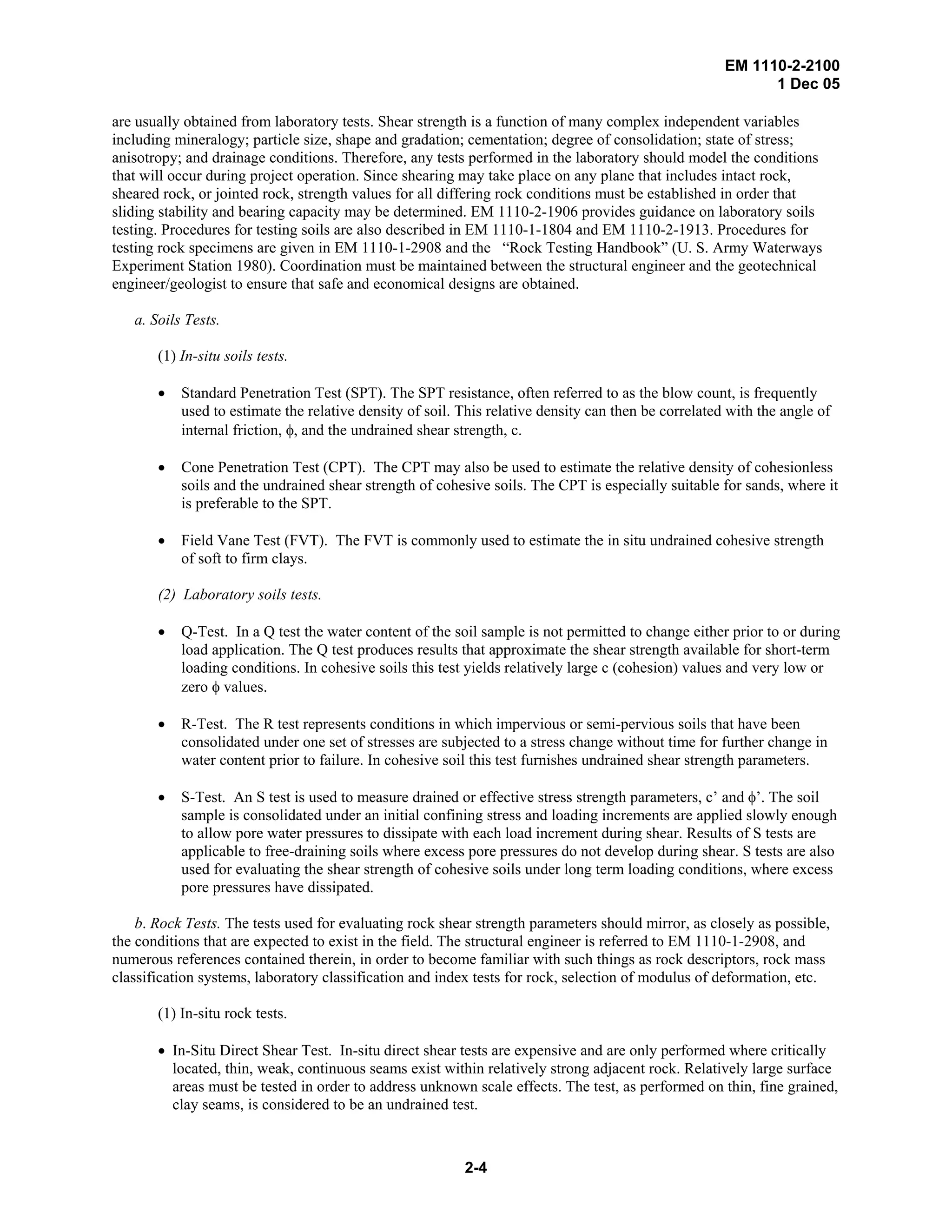 EM_1110-2-2100 STABILITY ANALYSIS OF CONCRETE STRUCTURES | PDF