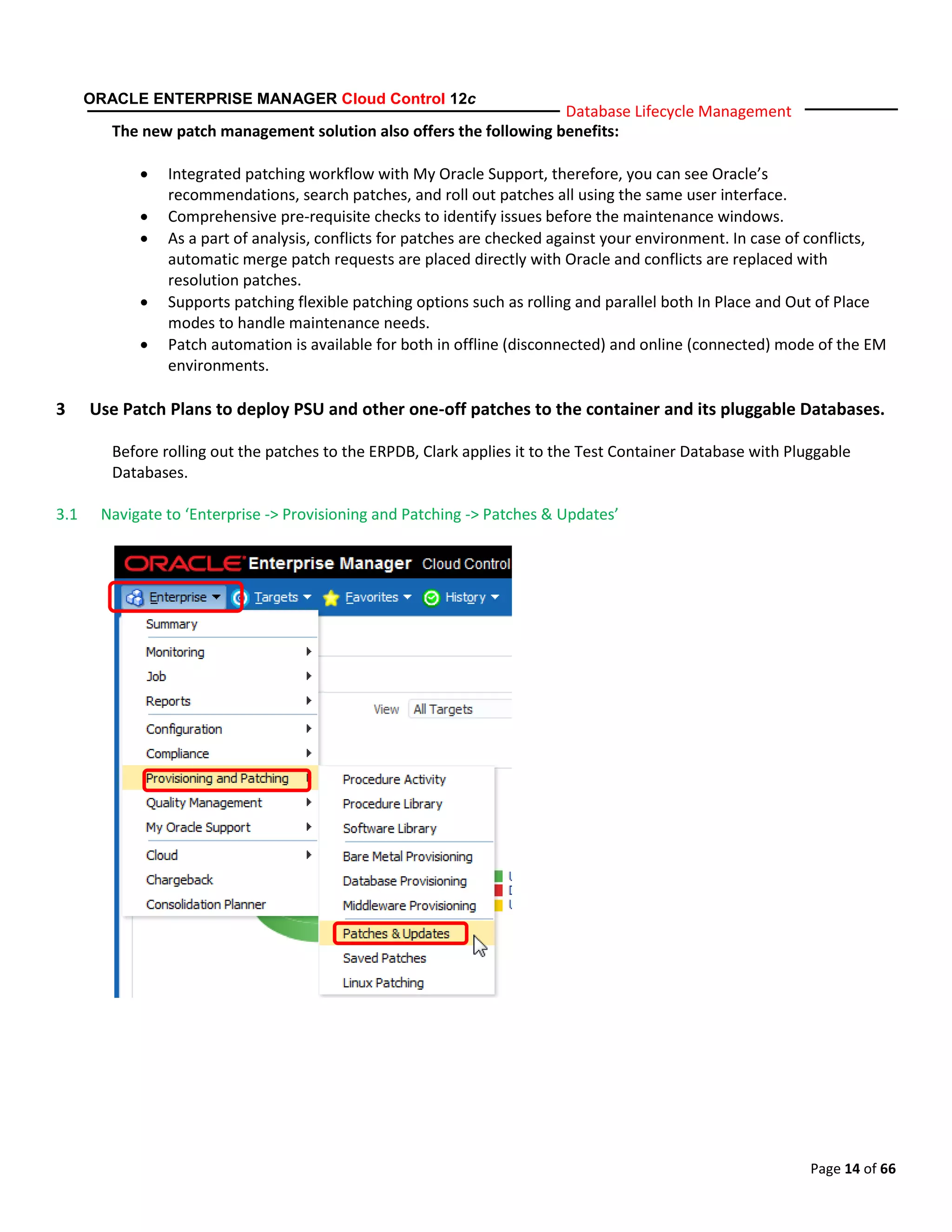 Database Lifecycle Management and Cloud Management - Hands on Lab (OOW2014) | PDF | Databases ...